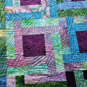 Violet Voyager Quilted Throw - Etsy