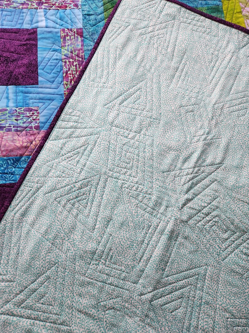 Violet Voyager Quilted Throw - Etsy