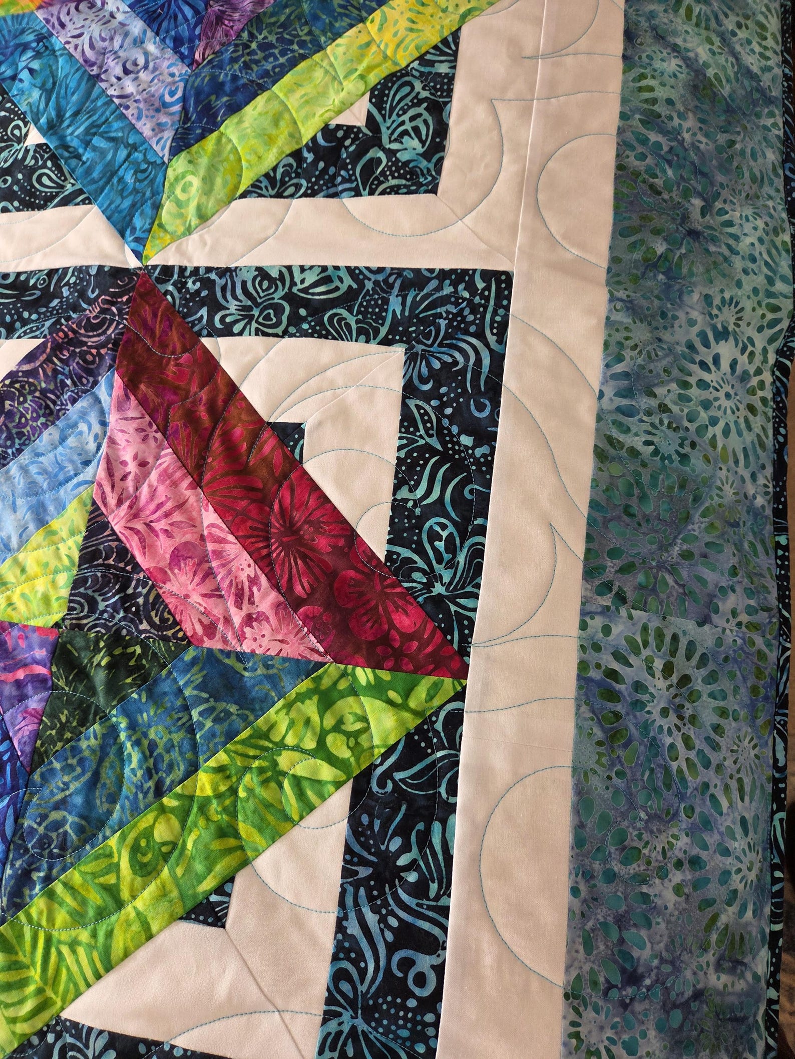 Tropical Twist Large Quilted Throw - Etsy