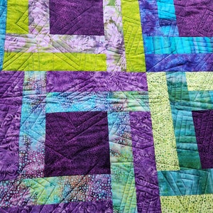 Violet Voyager Quilted Throw - Etsy