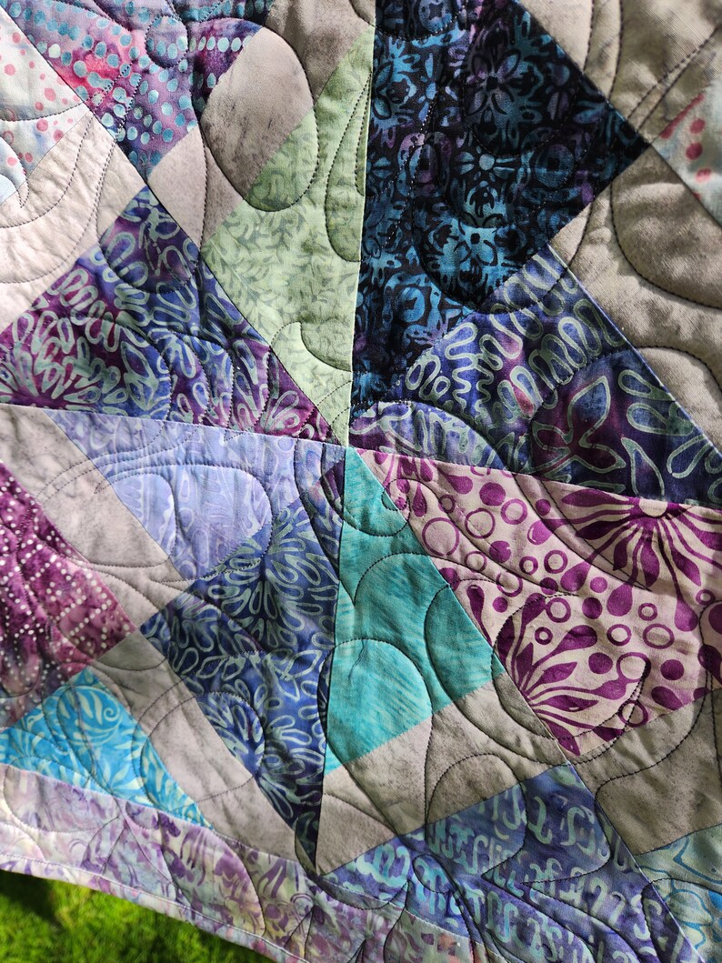 Lavender Daisy Baby Quilt - Etsy