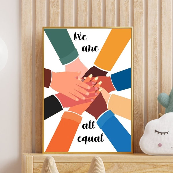 We Are All Equal - Etsy