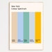 New York Color Palette Poster – Iconic Times Square & Empire State ...