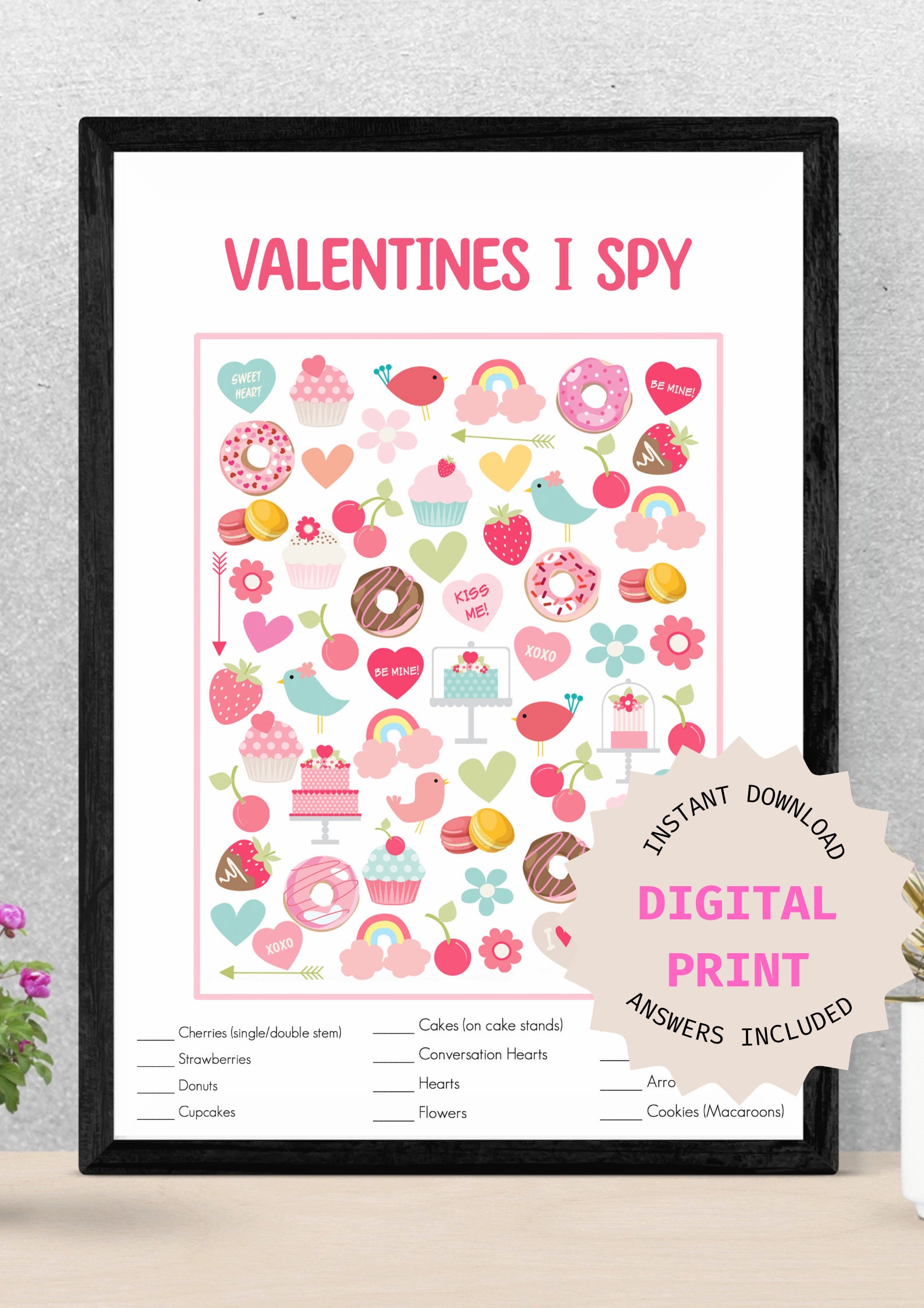 Valentine's Day I Spy | Party Valentine's Day Game | I Spy Game ...