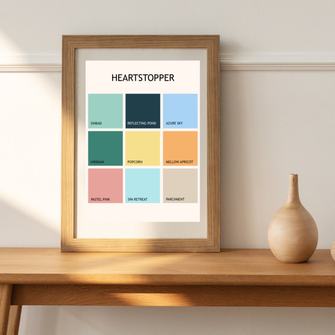 Heartstopper | Nick and Charlie Art Print | Colour Palette | Color ...