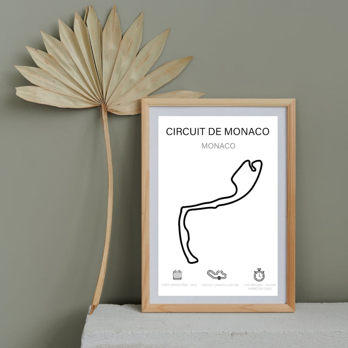 Monaco Formula 1 Circuit Print | Digital Download | F1 Track Wall Art ...