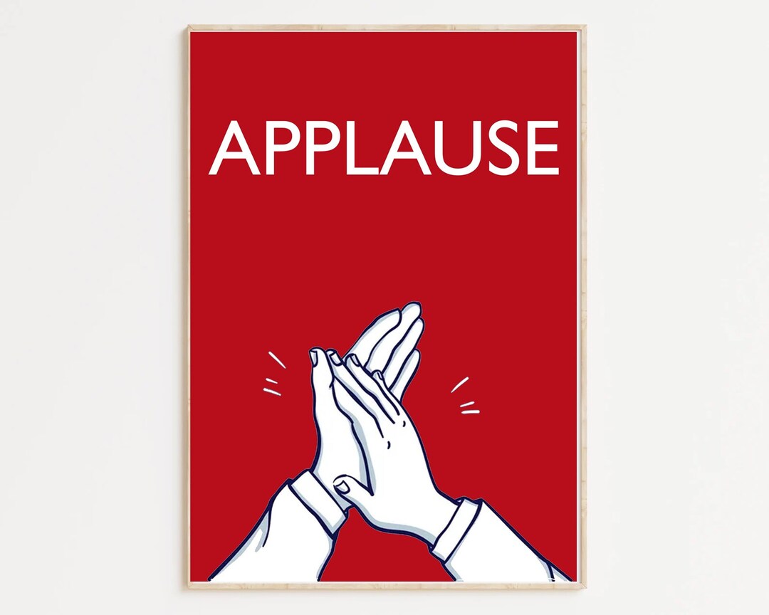 Fun Applause Printable Art Typography Art Print Theatre Lover Home ...