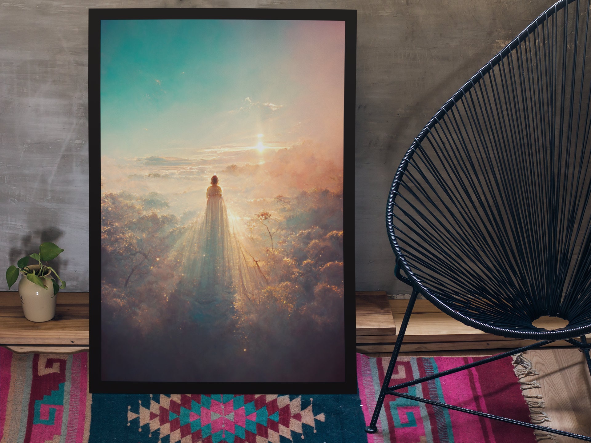 First Day in Heaven Painting Original Digital Download Art - Etsy