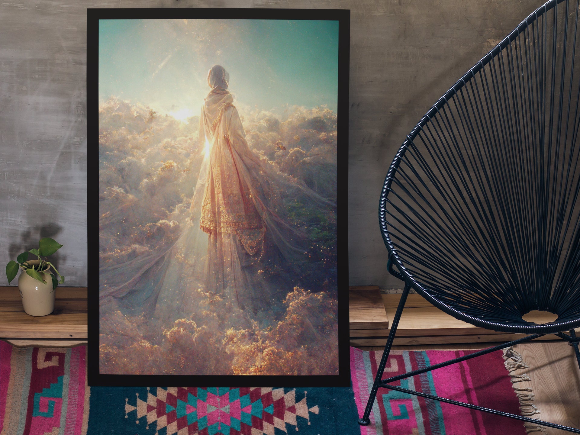 First Day in Heaven, Painting, Original, Digital Download, Art Prints ...