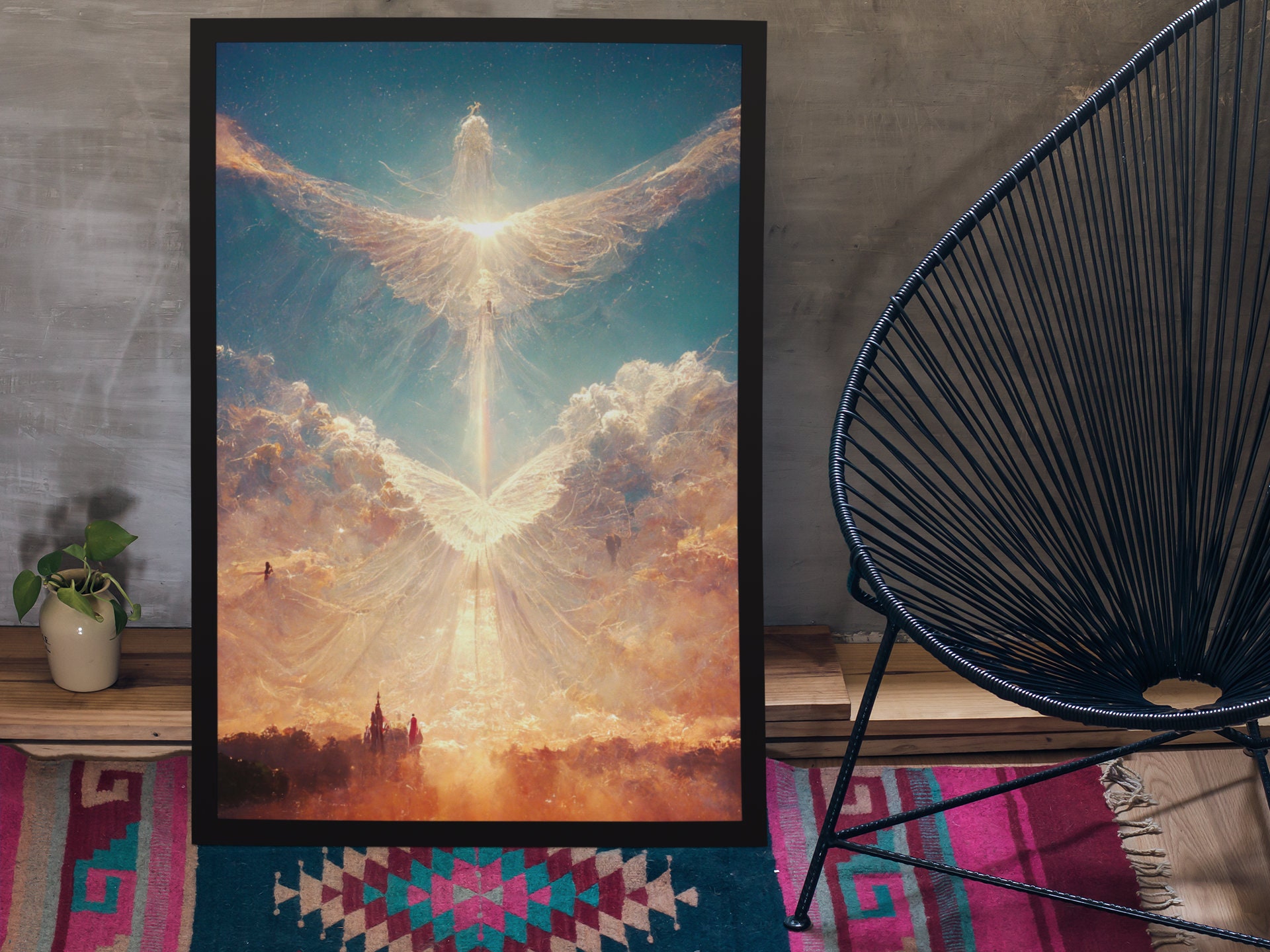 First Day in Heaven, Painting, Original, Digital Download, Art Prints ...