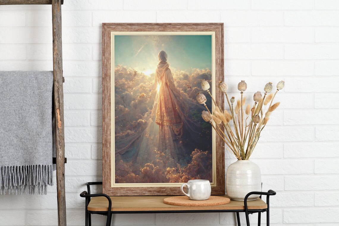 First Day in Heaven, Painting, Original, Digital Download, Art Prints ...