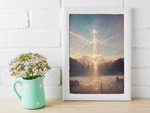 First Day in Heaven Painting Original Digital Download Art - Etsy