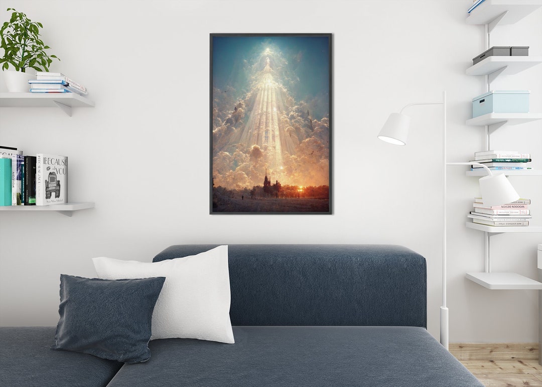 First Day in Heaven, Painting, Original, Digital Download, Art Prints ...