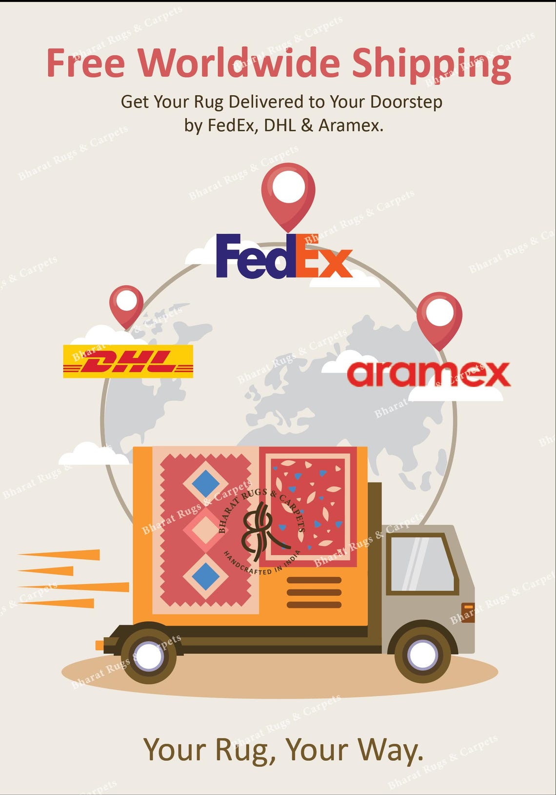 100% Woollen Handtufted Carpet Nature Design Rug for Home Bedroom ...