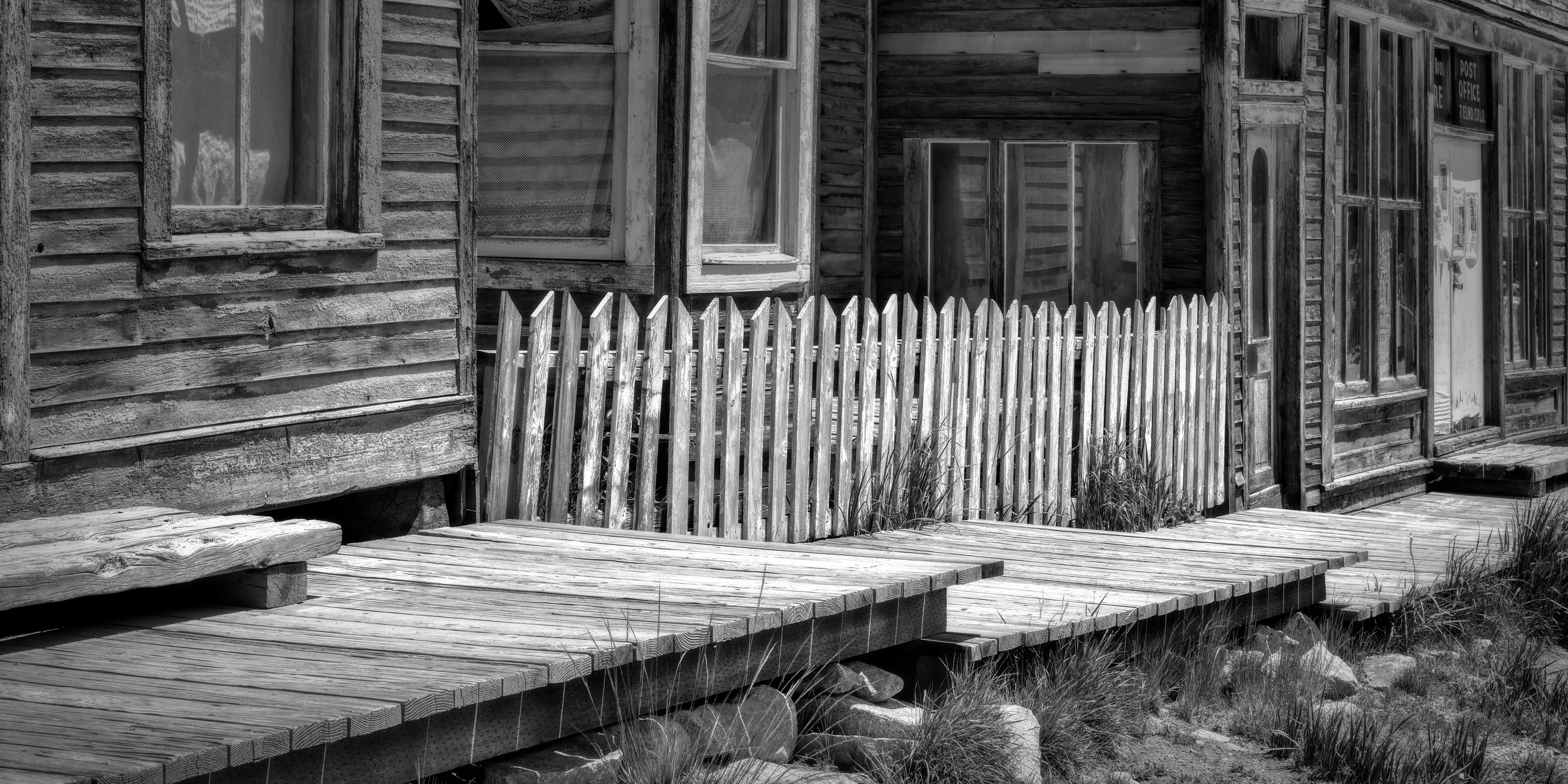 St. Elmo Ghost Town - Main Street - Old West - Black & White Wall Art ...