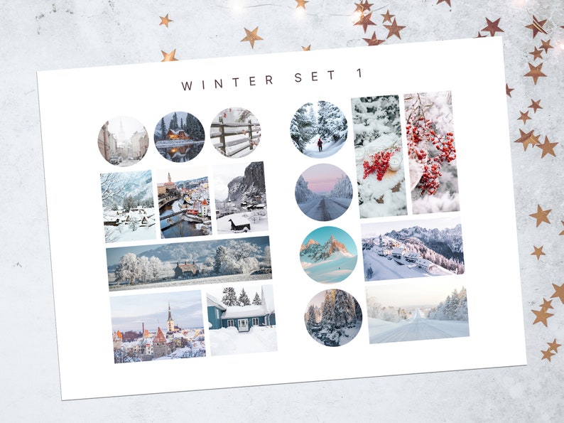 Winter Printable Stickers • Printable Planner Stickers Sheet • Winter ...