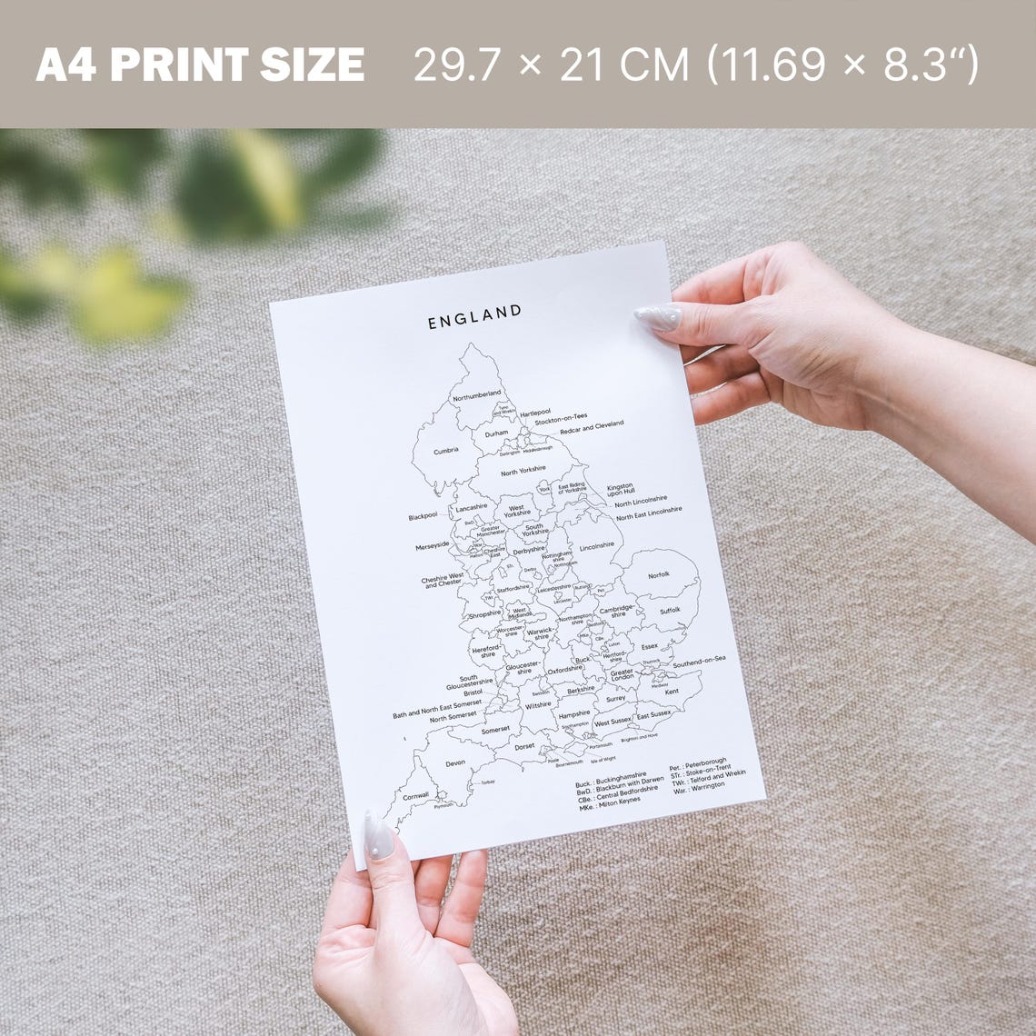 Printable England Map | Black and White England Map With Counties ...