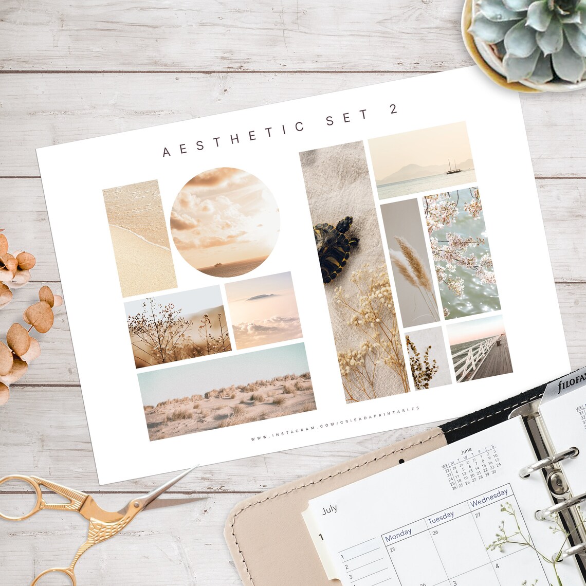 Neutral Aesthetic Stickers, Beige Cream Aesthetic Printable Stickers ...