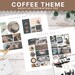 Coffee Lover Printable Stickers, Coffee Themed Aesthetic Stickers ...