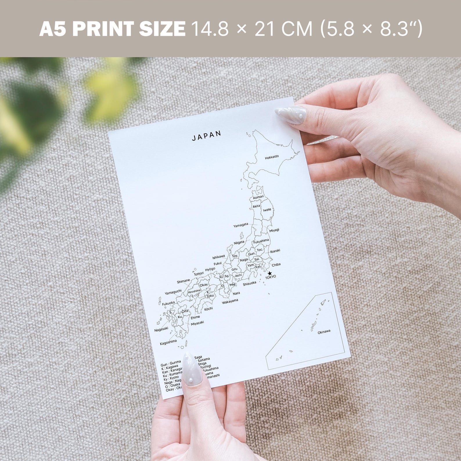 Printable Japan Map With Prefectures – Black & White Japan Map ...
