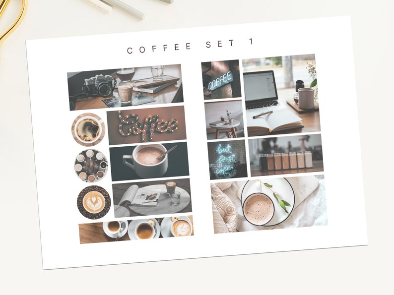 Coffee Lover Printable Stickers Coffee Themed Aesthetic - Etsy