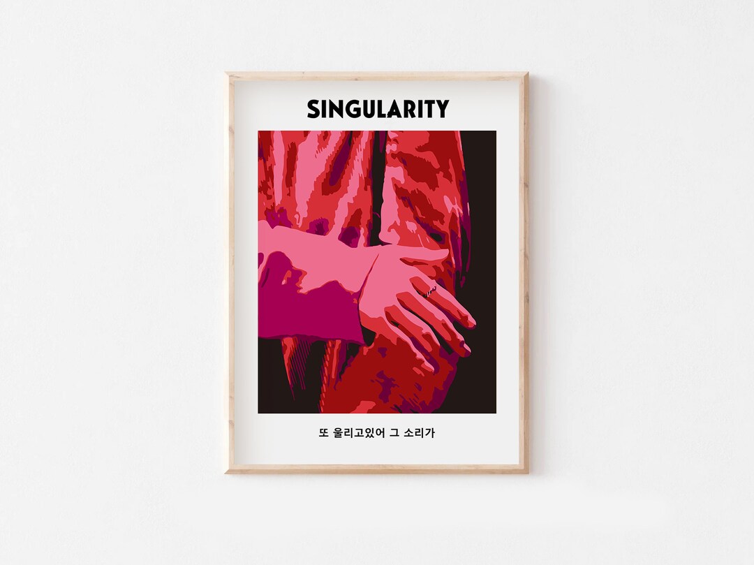 Singularity Poster "hand" - BTS Minimal Wall Art DIGITAL DOWNLOAD - Etsy