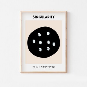 Singularity Poster Set - Cream - BTS Minimal Wall Art DIGITAL DOWNLOAD ...