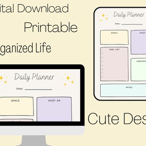 Digital to Do List, Digital Download, Notes, Printable, PDF, to Do List ...