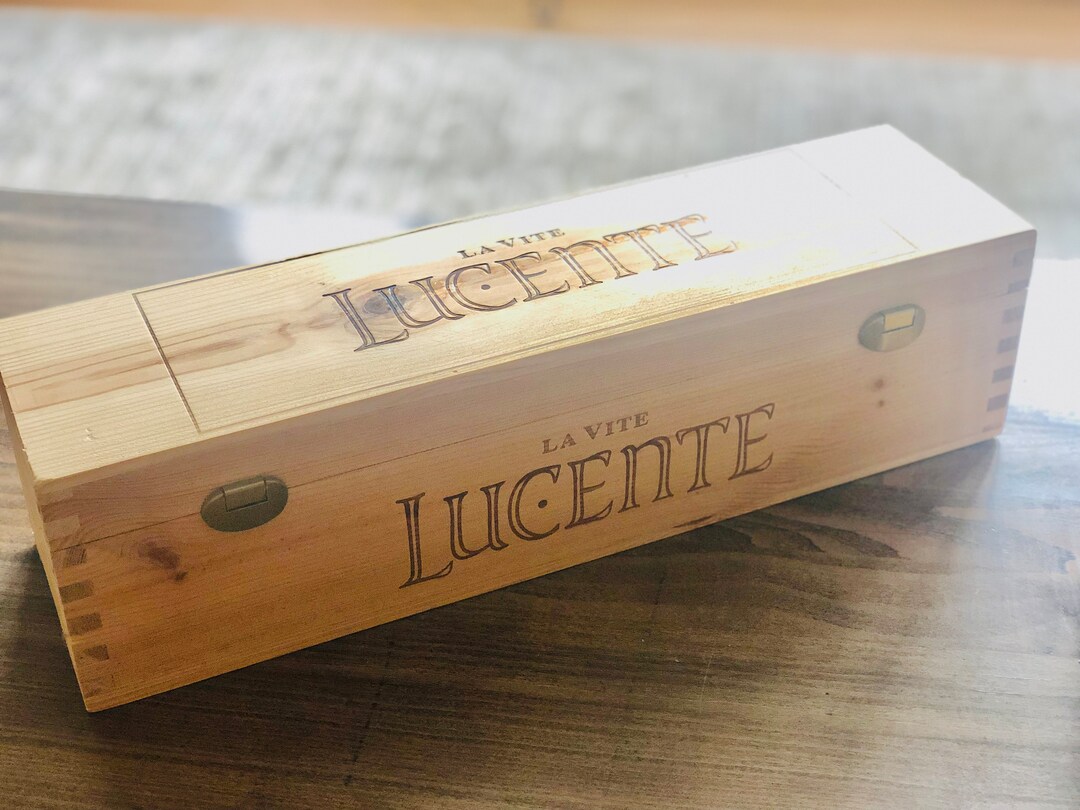 Magnum Bottle Wine Crate 2014 La Vite Lucente Toscana - Etsy
