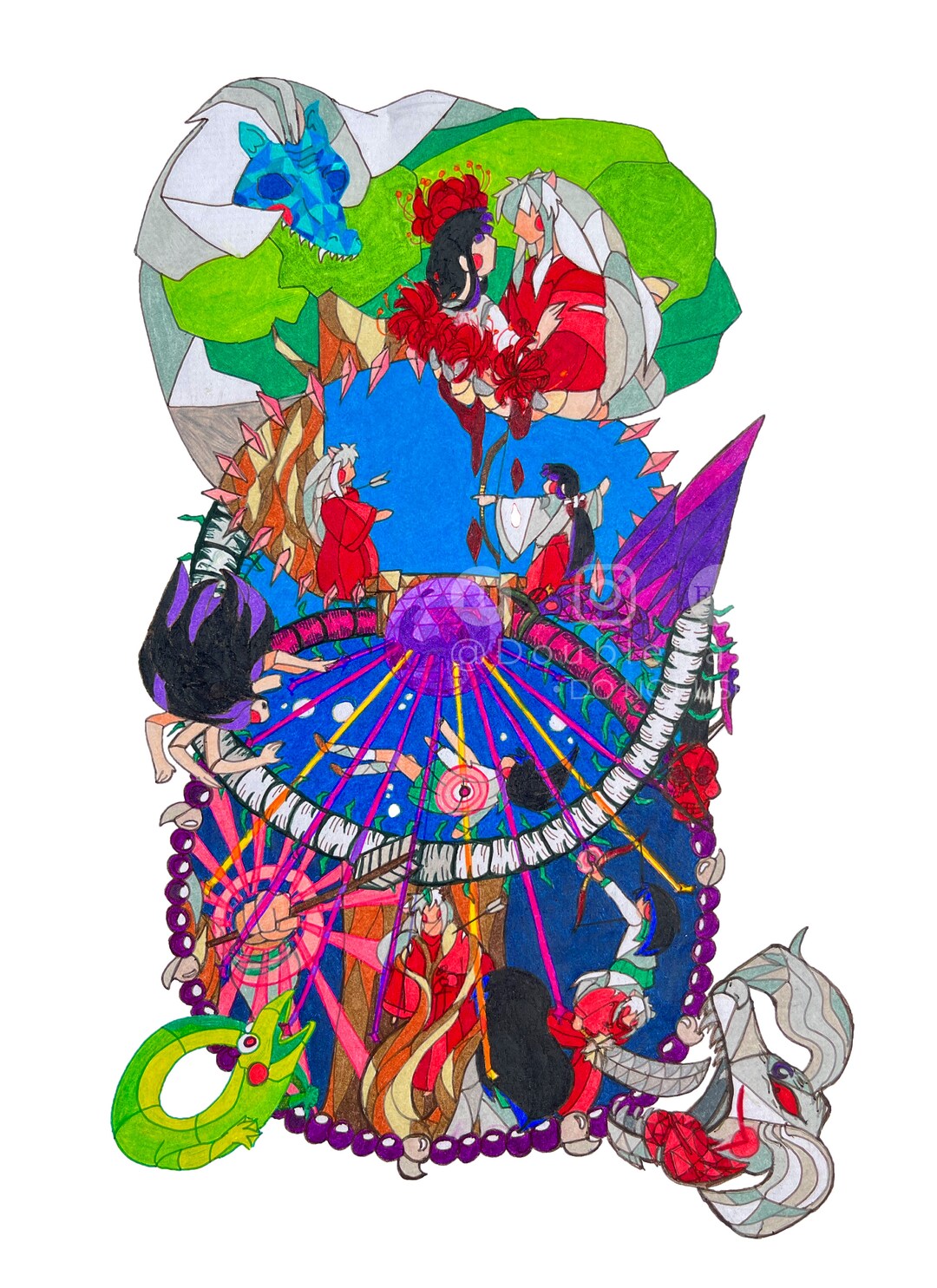 Stained-glass Anime Story - Etsy