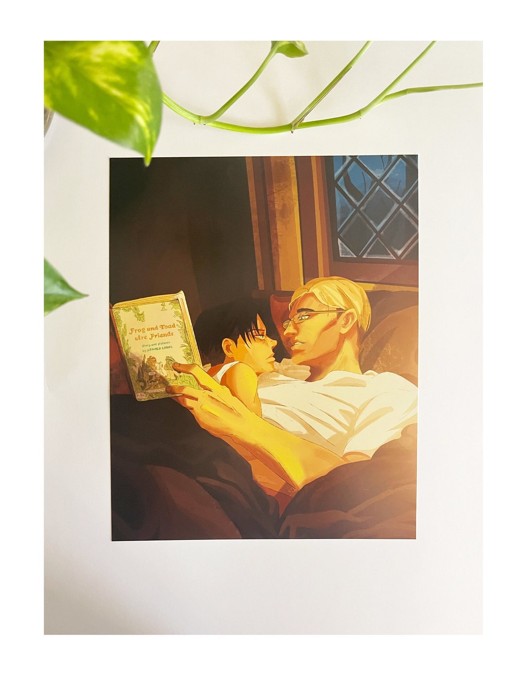 Erwin X Levi Eruri Fanart : Super Cozy Goodnight With Frog and Toad - Etsy