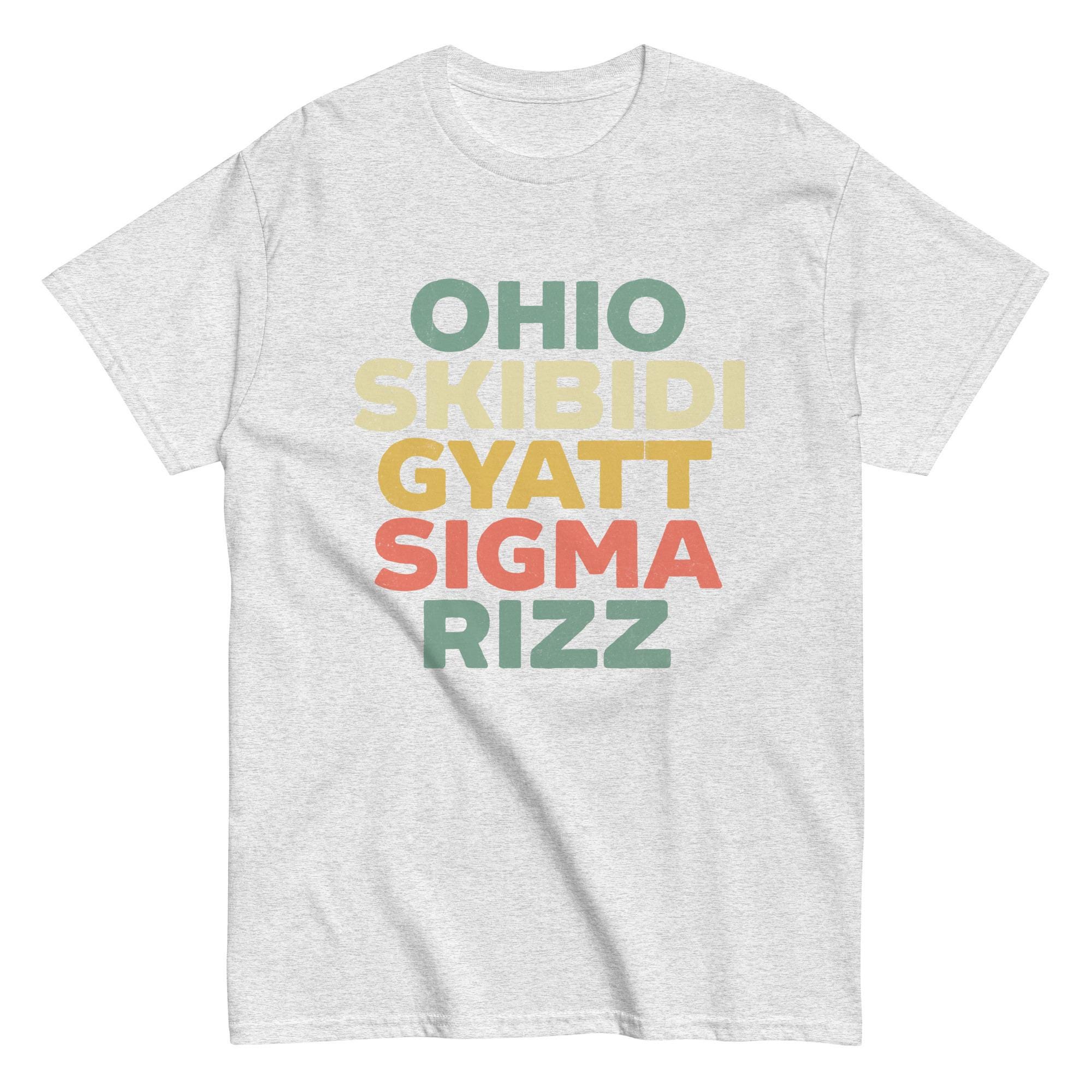 Skibidi Rizz Gyatt Ohio Sigma Funny Rizzler Gift Toilet Meme T-shirt ...
