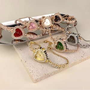 Heart Sparkling Rhinestone Quartz Women's Watch - Chic and Adjustable ...