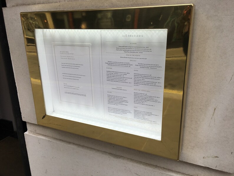 Menu Cases, Exterior Menu Box, Wall Mounted, Battery Powered, New - Etsy