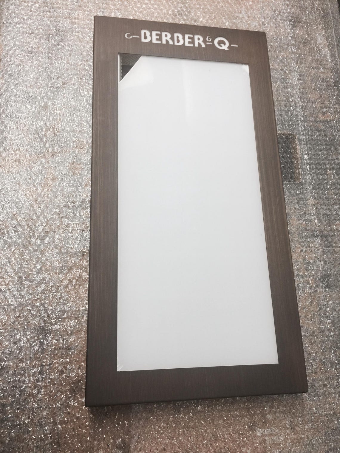 Fret Cut Logo Top Illuminated Menu Cases, Exterior Menu Box, Wall ...