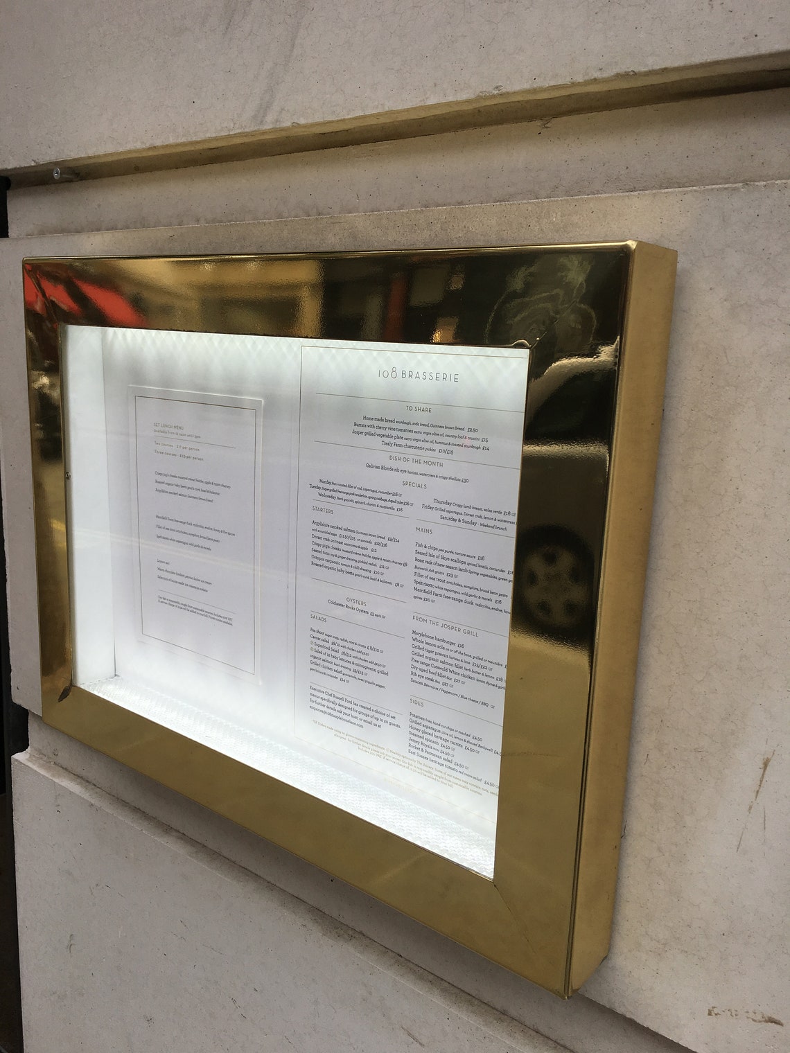 Menu Cases, Exterior Menu Box, Wall Mounted, Battery Powered, New - Etsy