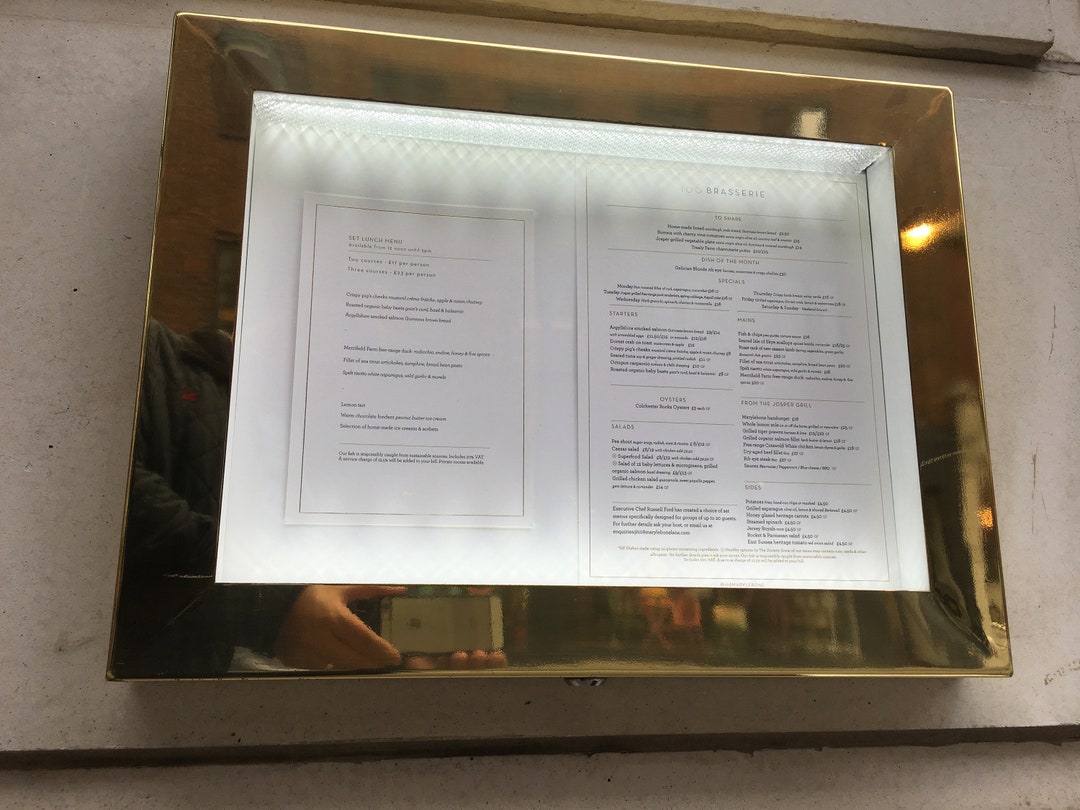 Menu Cases, Exterior Menu Box, Wall Mounted, Mains Powered, New - Etsy