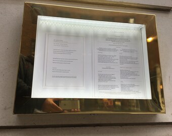 Menu Cases, Exterior Menu Box, Wall Mounted, Battery Powered, New - Etsy