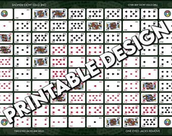 Sequence Game Board - Etsy