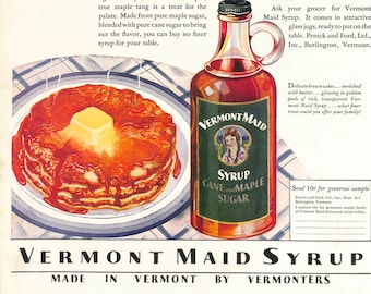 Vermont Maid Maple Syrup - Life Magazine – January 1950 – Ad #320 - Etsy