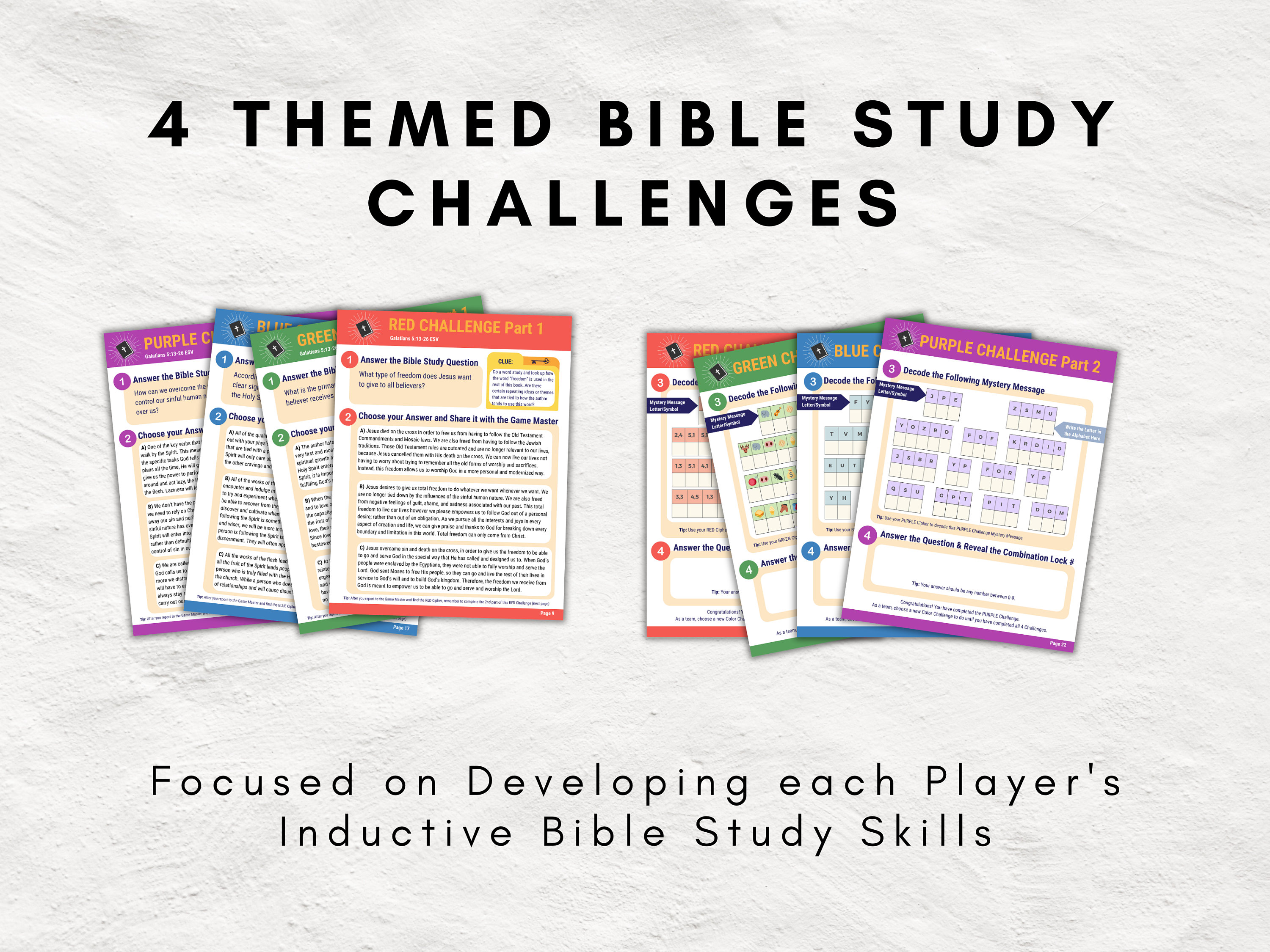 Bible Study Escape Room Game | the Fruit of the Holy Spirit | Galatians ...