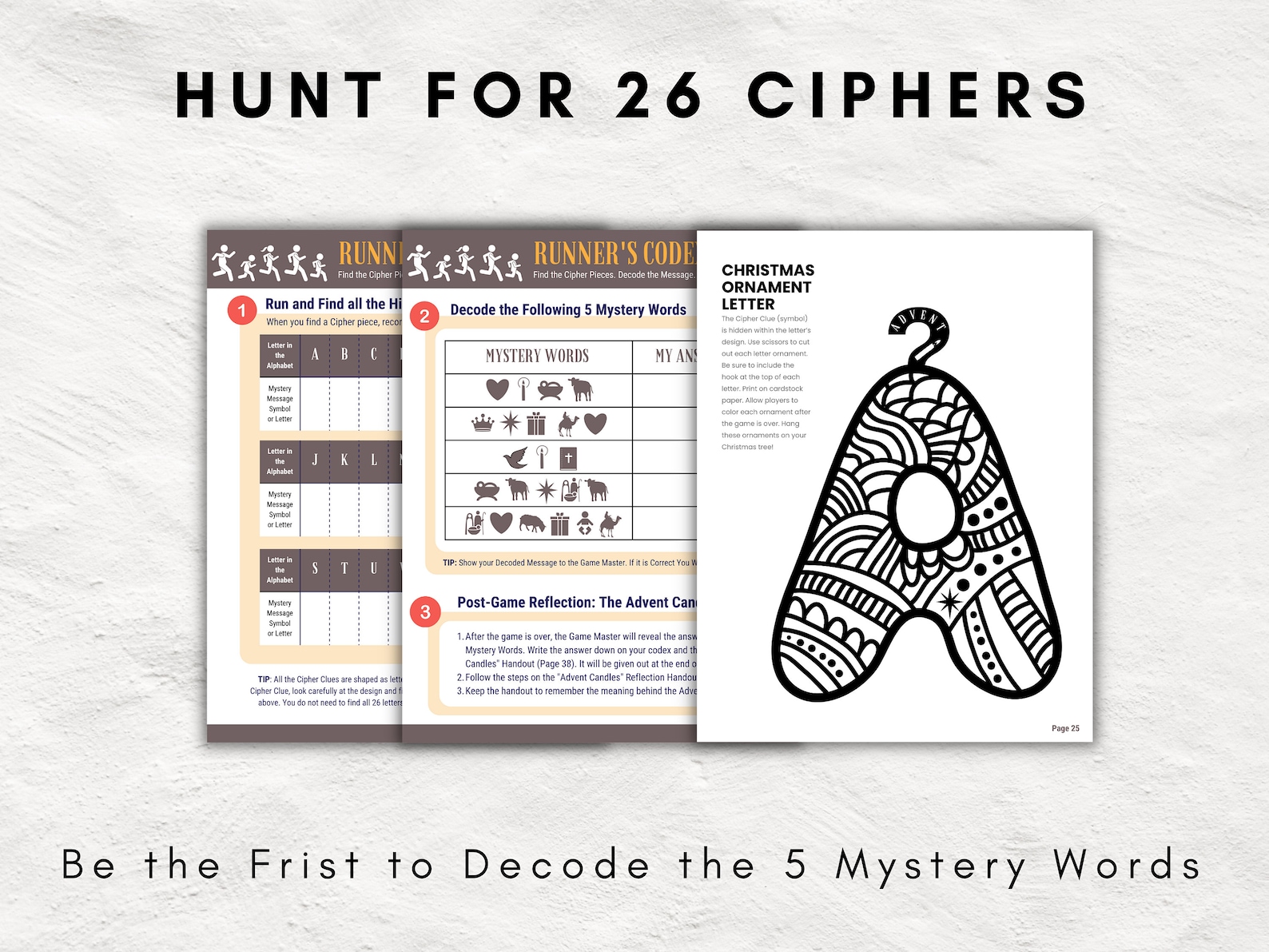 Advent Cipher Quest | Christmas Church Game | Unravelling the ...