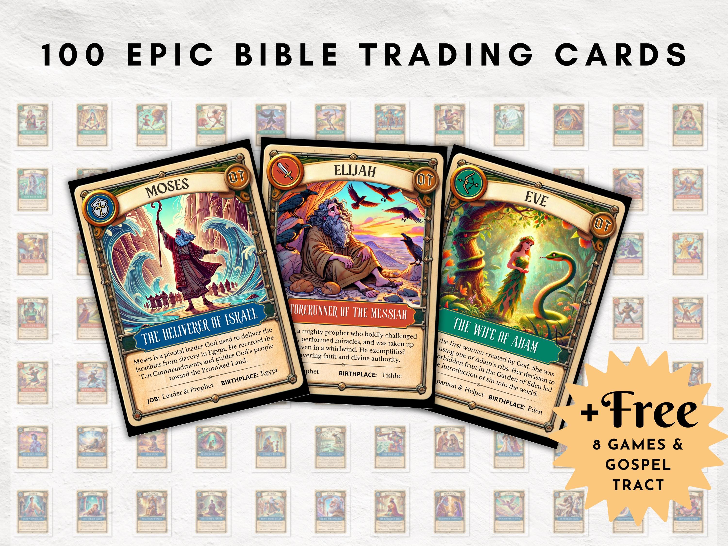 100 Printable Bible Trading Cards Guardians of God's Word Old Testament ...