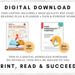 52 Week Bible Reading Plan and Planner | Read the Bible in 1 Year ...