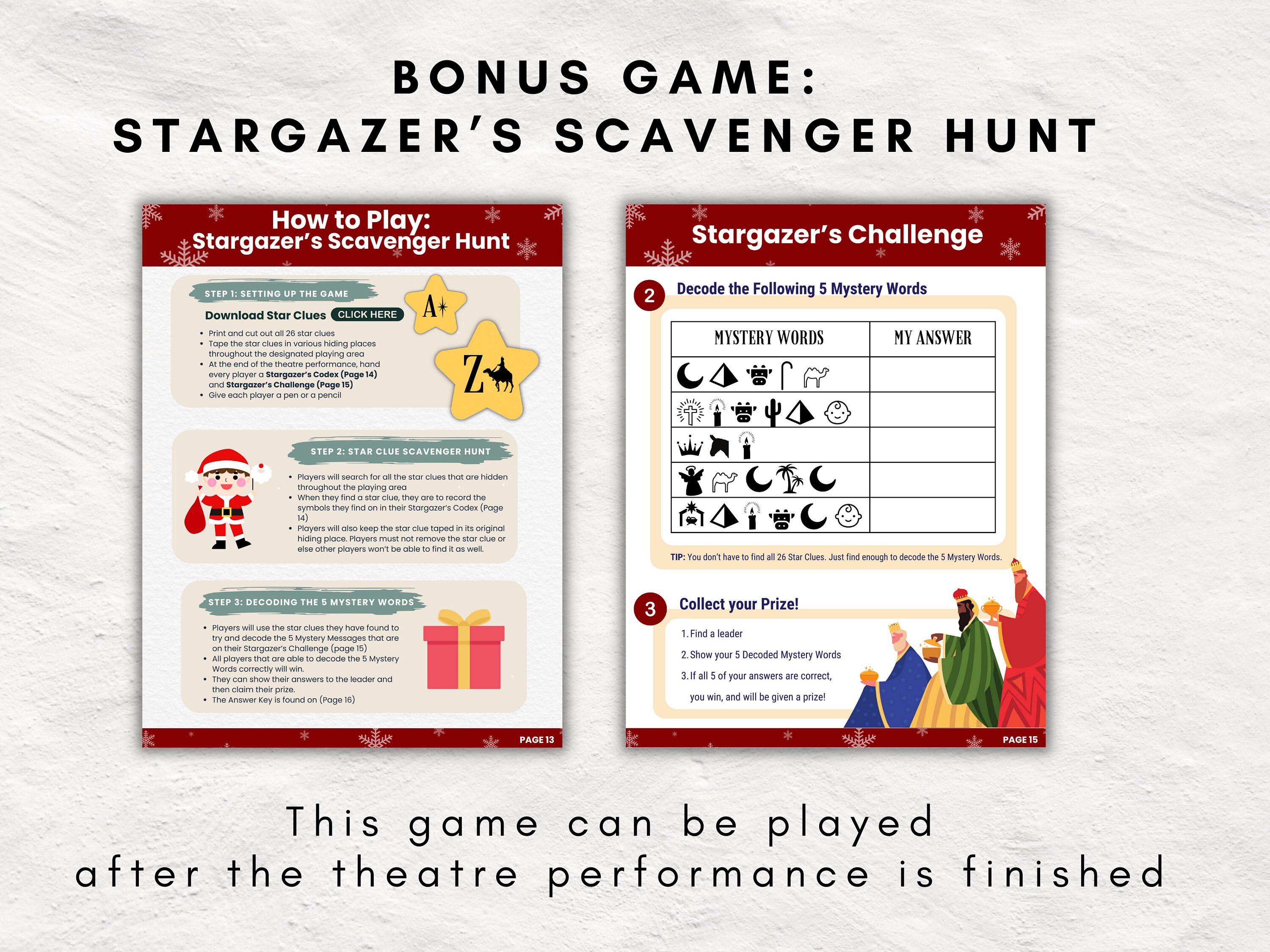 Christmas Nativity Play All-in-one Kit for Children and Teens ...