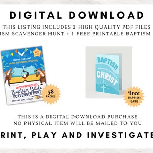 Baptism Scavenger Hunt Game & Lesson for Children and Teens | Unlocking ...