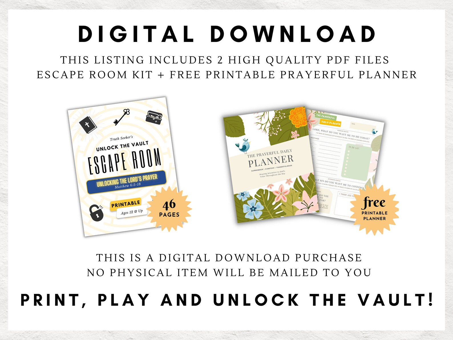 Unlocking the Lord's Prayer | Bible Study Escape Room Kit for Teens ...