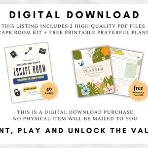 Unlocking the Lord's Prayer | Bible Study Escape Room Kit for Teens ...