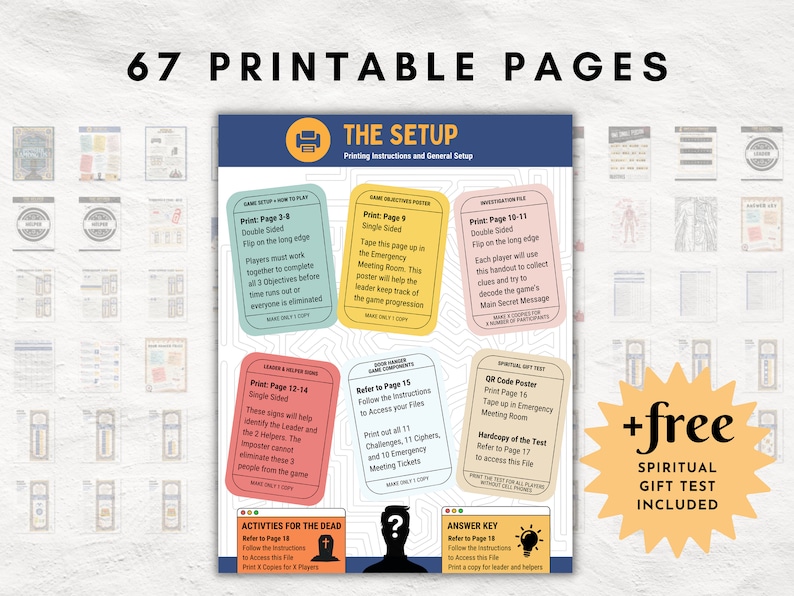 Uncover Your Spiritual Gifts | Imposter Among Us Printable Youth Group ...