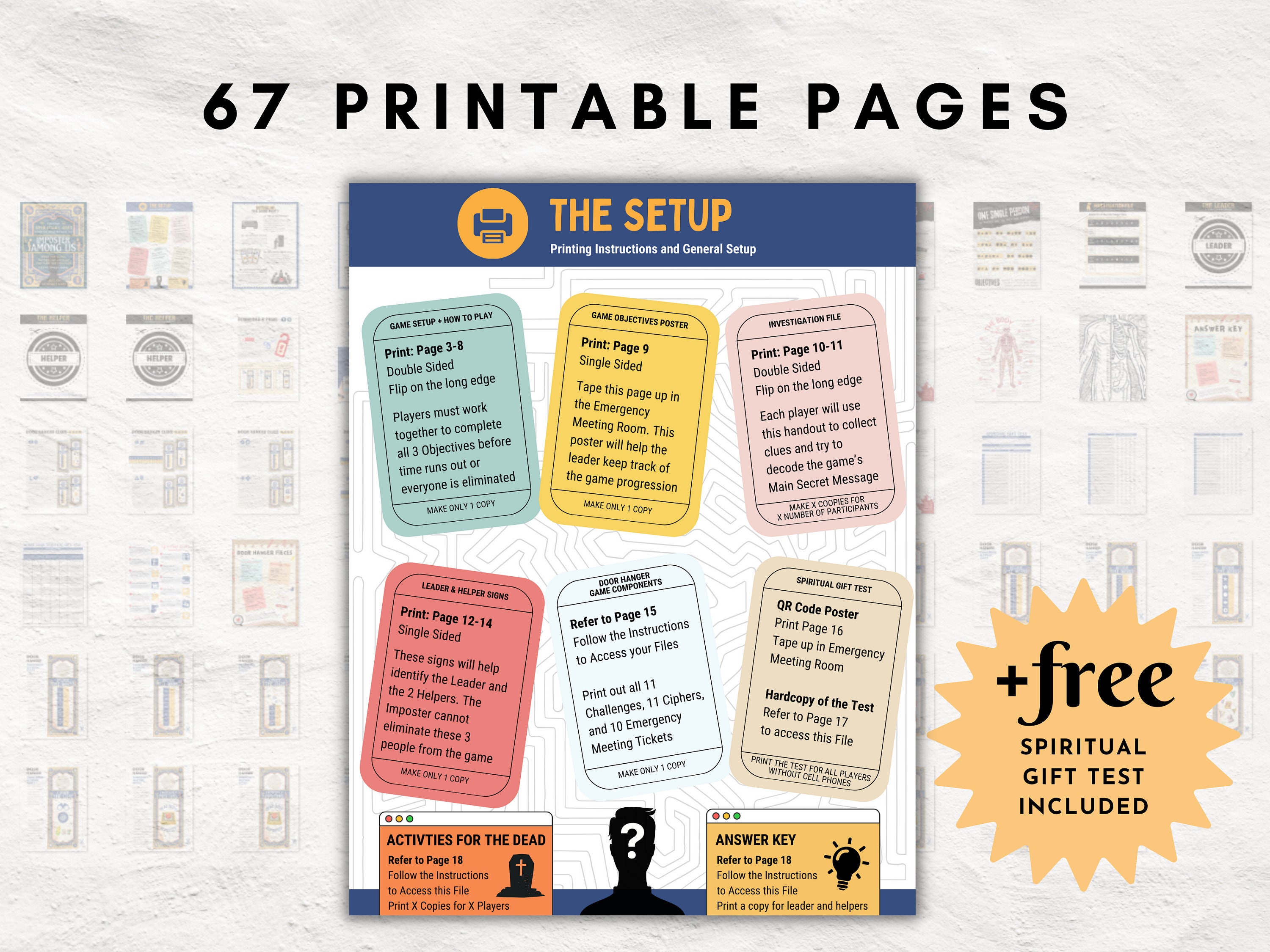 Uncover Your Spiritual Gifts Imposter Among Us Printable Youth Group ...